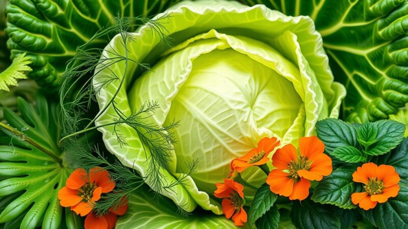 Cabbage Family With Dill and Nasturtium - Home Garden Glow